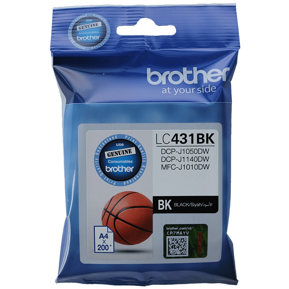 Genuine LC431BK Brother Black Ink Cartridge