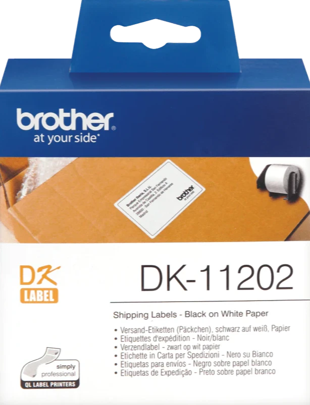 DK11202 Compatible 62mm x 100mm 300 per roll White Shipping Labels for