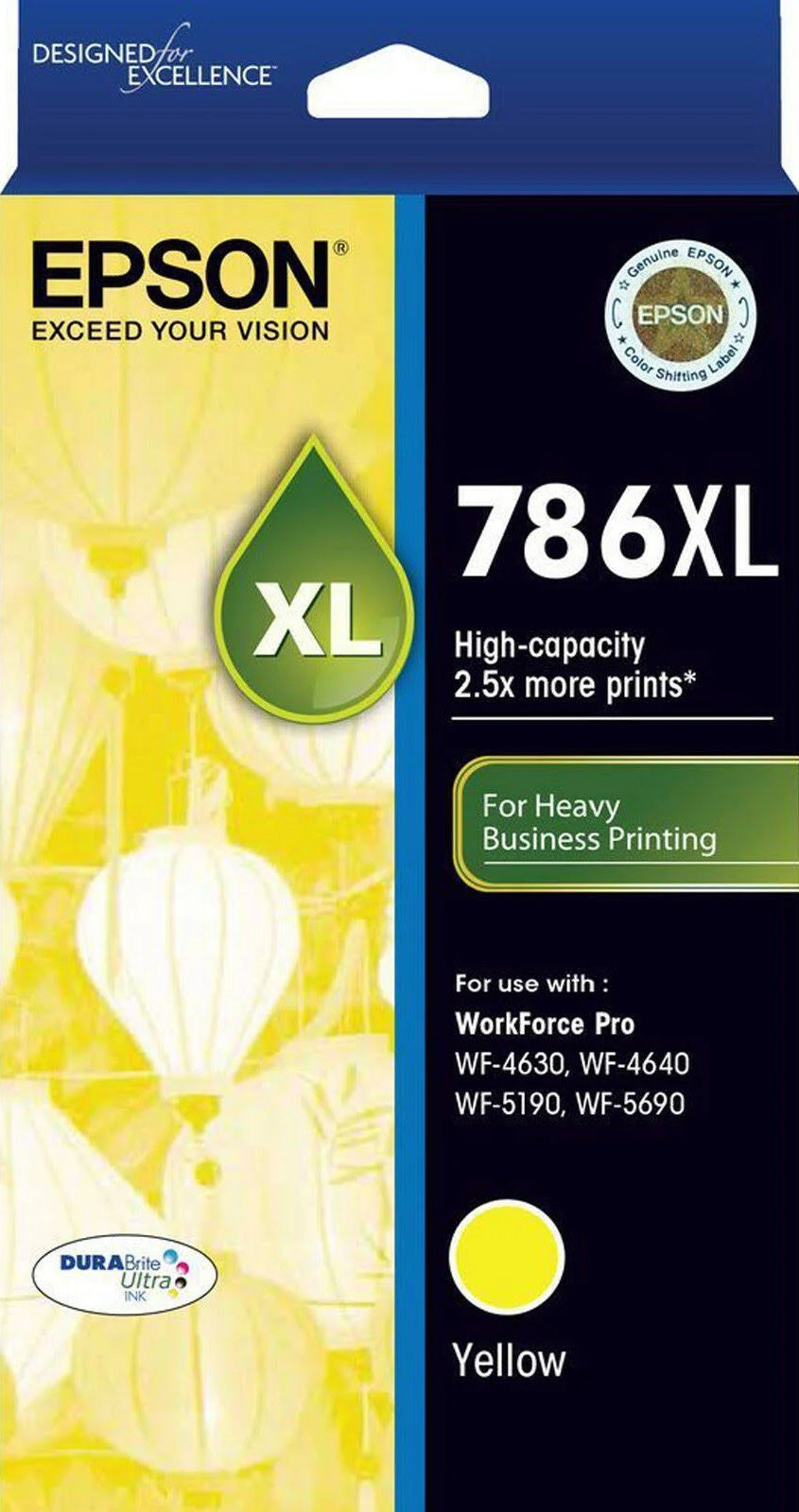 Genuine Epson 786XL High Capacity Yellow ink