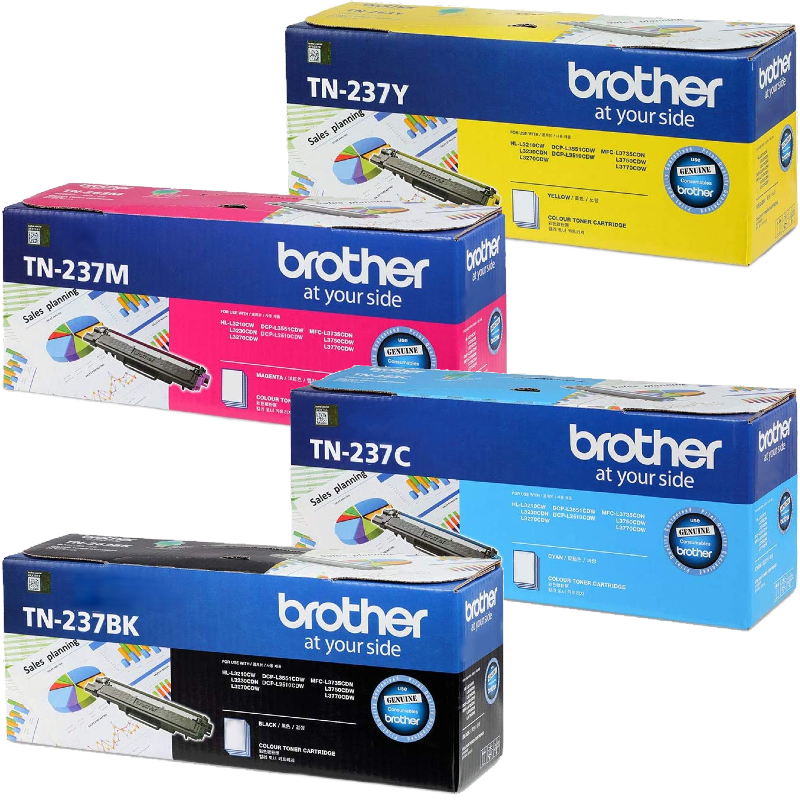 ComputerFood | Brother TN237 Set of 4 High Capacity Toners (B/C/M/Y)